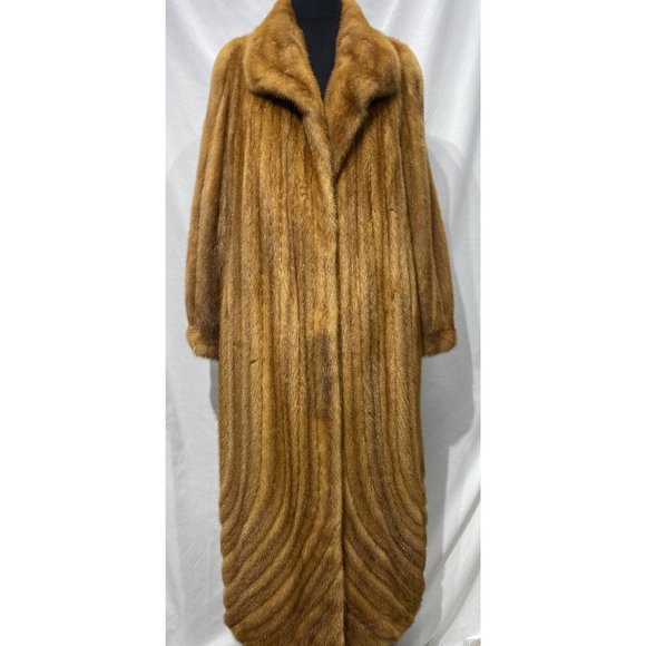 Unbranded | Jackets & Coats | Golden Mink Whiskey Coat Directionalbody ...